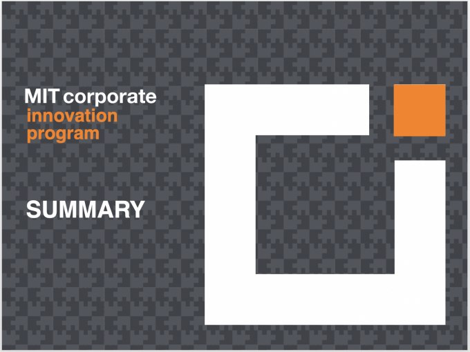 Corporate Innovation Program Library - MIT Office of Innovation